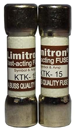 KTK-15 Fuse Fluke 892583 15 Amp 600 Volt (2 Pack): Amazon.com ...