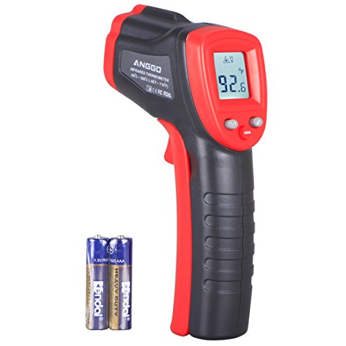 ANGGO Non-contact Digital Infrared Thermometer Temperature Gun with EMS ...