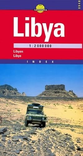 Libya Road & Travel Map by Cartographia (World Travel Maps) in Saudi Arabia | Whizz Libya