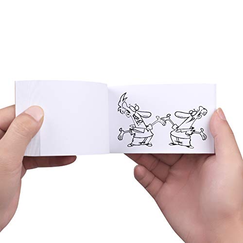 Blank Flip Books 5 Pack, Flipbook Animation Paper, No Bleed Drawing ...