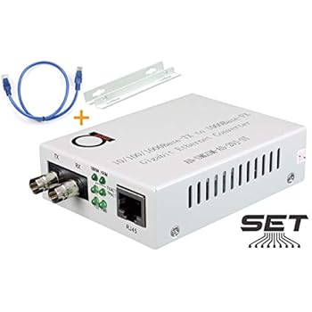 Amazon.com: 10BaseT RJ45 UTP to 10Base2 Thinnet Coax BNC Media ...