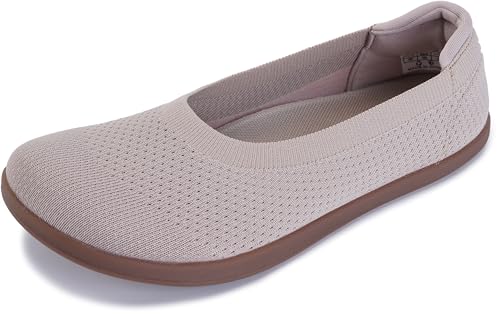 WHITIN Women's Wide Toe Box Ballet Flats Shoes Barefoot Zero Drop Sole ...