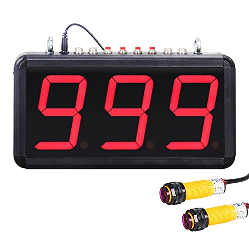 Digital Led Counter Count Up Down to 999 4in Red Number Display Counter ...