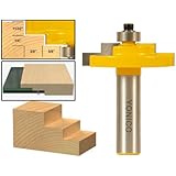 Yonico Router Bits Stepped Rabbet 1/8-Inch Glass 1/2-Inch Shank 18128 ...