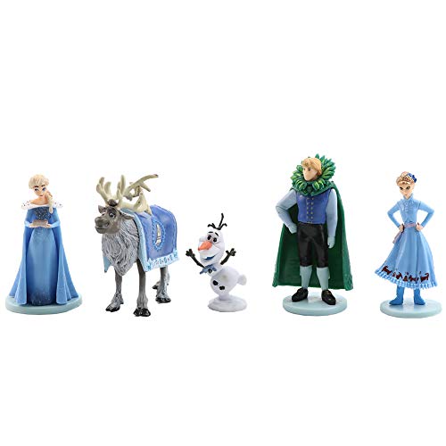 5Pcs Frozen cake topper Action Figure Toys Premium Frozen Cake Toppers ...