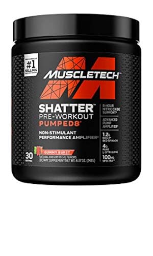 Stim Free Pre Workout | MuscleTech Shatter Pumped 8 | Non Stimulant Pre ...