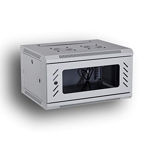 Kenuco Wall Mount Rack Server Cabinet Data Network Enclosure 19-Inch ...