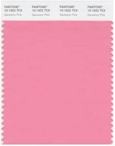 PANTONE Smart 15-1922X Color Swatch Card, Geranium Pink - House Paint ...