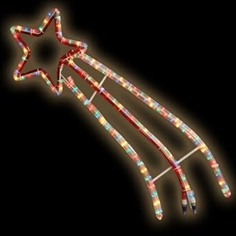 CHRISTMAS LARGE ROPE LIGHT FESTIVE DECORATIONS MULTI COLOUR INDOORS OR ...