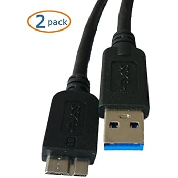 Amazon.com: (2 Pack) USB 3.0 Cable/Cord for Seagate Goflex, Expansion ...