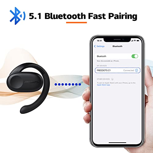 FREEDOTS. Open-Ear Earbuds, Wireless Ear Bluetooth Sport Headphones ...