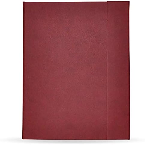 FIS Magnetic Folder Italian PU Cover with Writing Pad, Ivory Paper, A4 ...