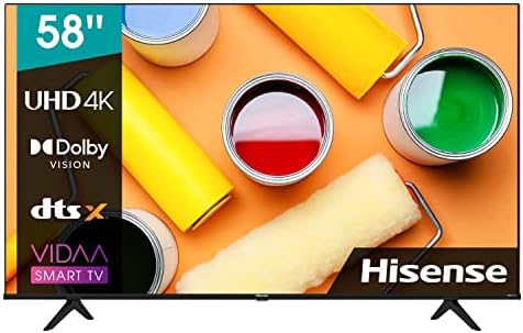 Hisense 58 Inch TV 4K UHD VIDAA U4.0 Game Mode DTS Studio Sound AI ...