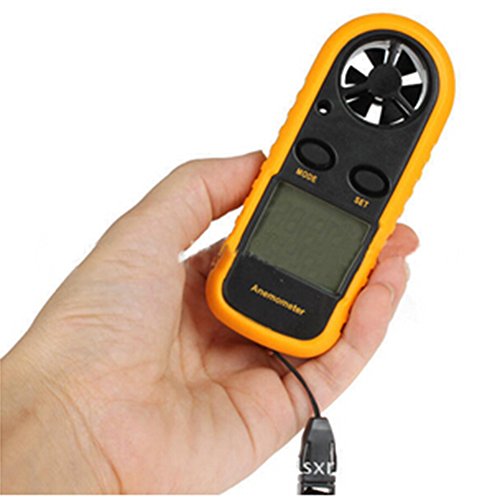 WeatherHawk SM-18 SkyMate Hand-Held Wind Meter, Yellow - Emergency Gadgets