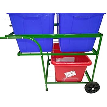 Amazon.com: Heavy Duty Recycle Bin Garbage Cart Trolley: Home & Kitchen