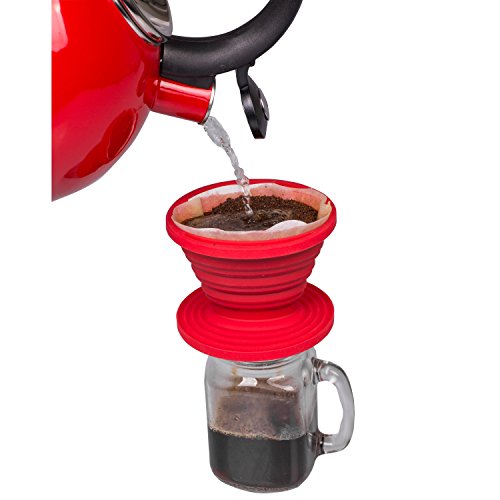 Kuissential SlickDrip - Collapsible Silicone Coffee Dripper, Filter ...