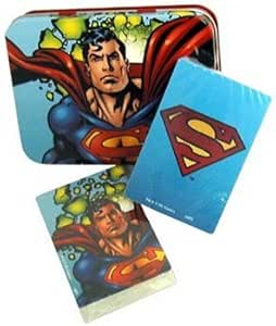 Amazon.com: Superman Two-Deck Playing Cards Set with Collectible Tin ...