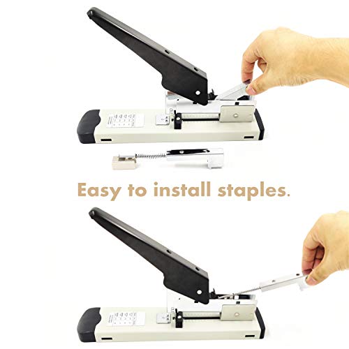 KongJee 100-Sheet Heavy Duty Stapler with 1000 Staples, Paper Stapler ...