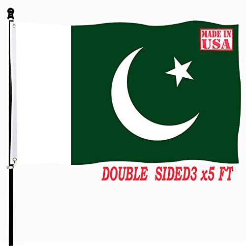 tnpun Pakistan Flag 3x5 Outdoor Double Sided Islamic Republic of ...