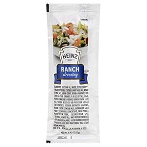 Amazon.com : Heinz Ranch Single Serve Packet (0.4 oz Packets, Pack of ...
