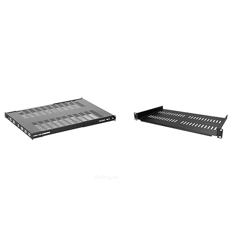 StarTech.com 1U Adjustable Vented Server Rack Mount Shelf & 1U Server ...
