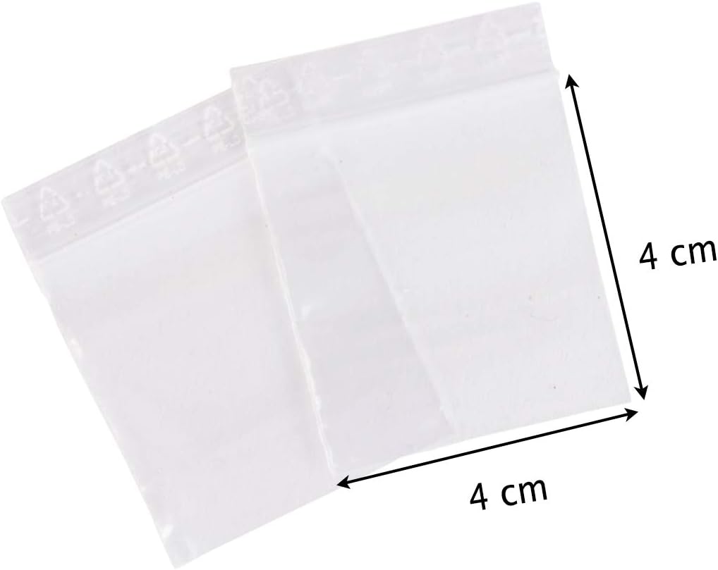 Weedness 100 Baggys 4 mal 4 cm - Plastik Tüten Zip Beutel Tütchen mit ...