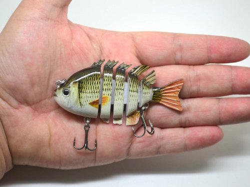 3" Crazy Panfish Series Multi Jointed Fishing Hard Lure Bait Swimbait ...