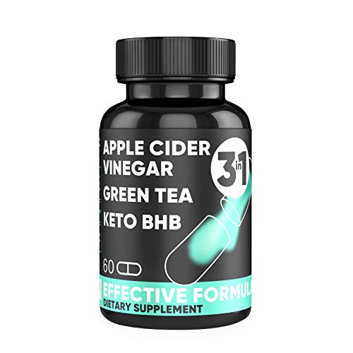 Potent Keto BHB Salts + Apple Cider Vinegar RAW ACV + Green Tea Extract ...