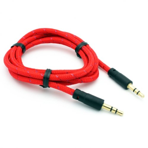 SELNA Red Tangle Free Braided Wire Car Audio
