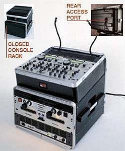 Gator Cases Lightweight ATA Molded Slant-Top Console Rack Case; 10U Top ...