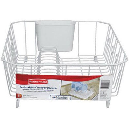 Rubbermaid AntiMicrobial Dish Racks In-Sink Dish Drainer With ...