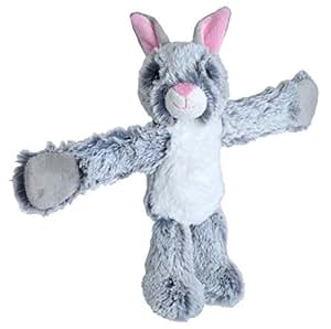 Amazon.com: Wild Republic Huggers Bunny Grey Plush Toy, Slap Bracelet ...