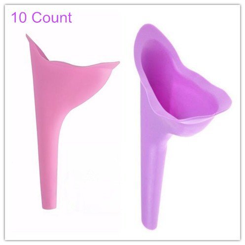 Good news 10 Pcs Female Urination Device ,Travel Camping Outdoor Standing Pee Reusable Urinal ...
