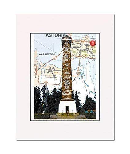 Amazon.com: Astoria Column, Astoria, Oregon. Art Print. You Are Here ...