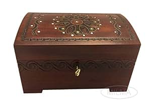 Amazon.com: Enchanted World of Boxes Large Polish Wooden Chest Handmade ...