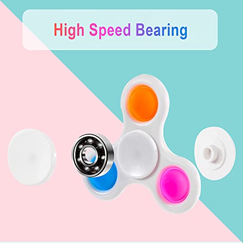 Simple Dimple Fidget Spinner Toys for Kids 5 Pack, ADHD Anxiety Stress ...