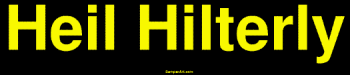 Heil Hilterly Bumper Sticker (B0002U5OMC) | Amazon price tracker ...