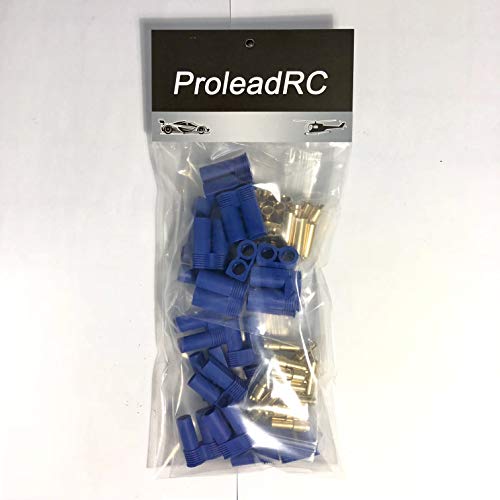 10 Pairs EC5 Bullet Banana Plug Connector Female Male 5mm Bullet Gold Connector for RC ESC LIPO ...