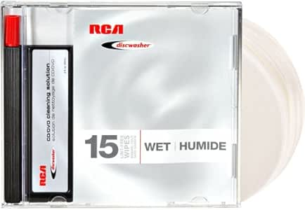 Amazon.com: DISCWASHER RD-1500 CD/DVD Disc Cleaning Wipes with Fluid ...