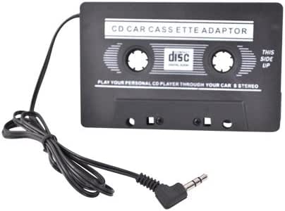Amazon.com: Black Universal Car Cassette Tape Deck Adapter for 3.5mm ...