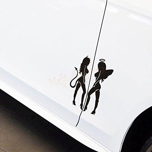 SKS Distribution® Silver Heaven and Hell Sexy Ladies Car Sticker Decal ...