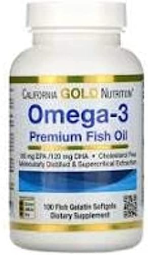 California Gold Nutrition Omega-3, Premium Fish Oil, 100 Fish Gelatin Softgels price in UAE ...