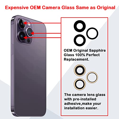 Phoupair Original OEM Back Rear Camera Glass Lens Replacement for ...