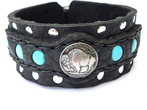Amazon.com: Authentic Buffalo Indian Nickel coin bracelet Buffalo Bison ...