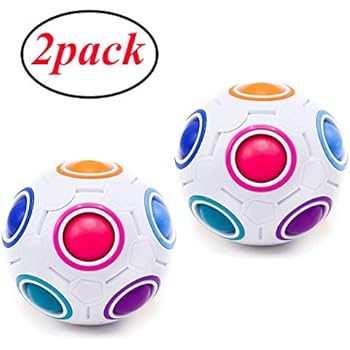 Amazon.com: CuberSpeed Rainbow Ball Magic Fidget Toy Puzzle Magic ...