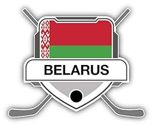 Amazon.com: KW Vinyl Magnet Belarus Flag Hockey Crest Truck Car Magnet ...