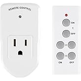 BN-LINK Wireless Remote Control Electrical Outlet Switch for Lights, Fans, Christmas Lights ...