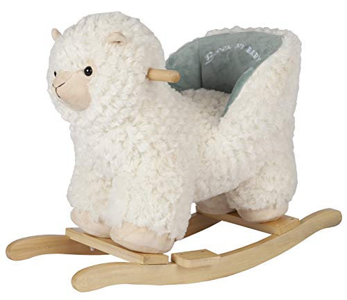 Rock My Baby Baby Rocking Horse Alpaca Llama with Chair, Plush Stuffed ...
