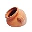 Amazon.com: Set of 2 Different Size Natural Terracotta Fallen Pots or ...