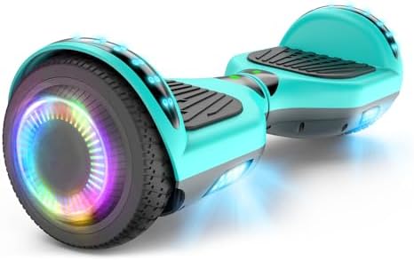 SISIGAD A12 Mixed Color Hoverboard, with Bluetooth and Colorful Lights Self Balancing Scooter ...
